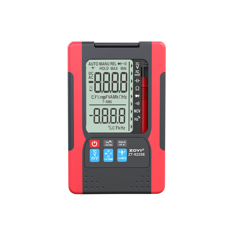 Pocket type digital multimeter with the flipped cover